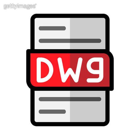 Dwg File Type Flat Icons Document Files Format Graphic Design Outline