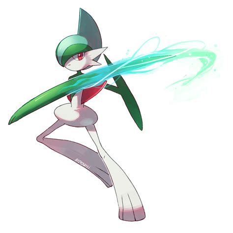Gallade Pokemon Drawn By Aren Garci Danbooru