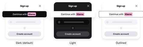Button Styling For Sign In With Klarna Klarna Docs