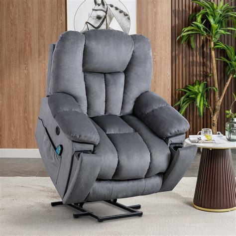 Ebello Desgin Large Lift Chair Recliner With Massage And Heat For Big