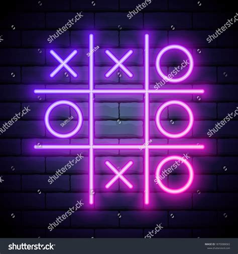 Tic Tac Toe Game Linear Outline Stock Vector Royalty Free 1870088065 Shutterstock