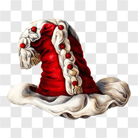 Baixe Chapéu de Papai Noel Vermelho e Branco para a Temporada de