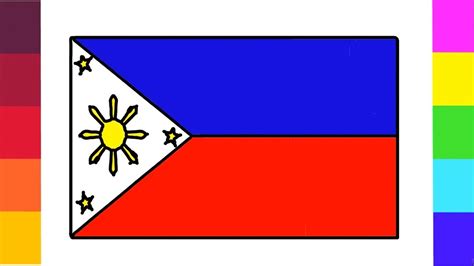 Philippine Flag Drawing Vertical At Chelsea Frome Blog