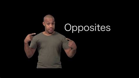 Asl Vocabulary Opposites Asl Sign Language Vocabulary American