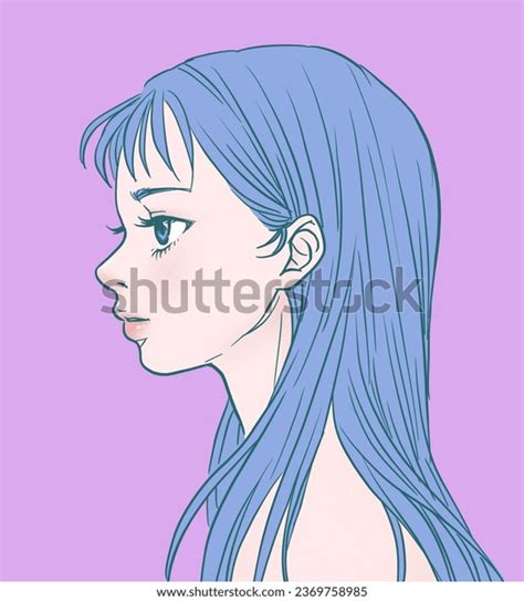Anime Female Side Profile Over 18 Royalty Free Licensable Stock