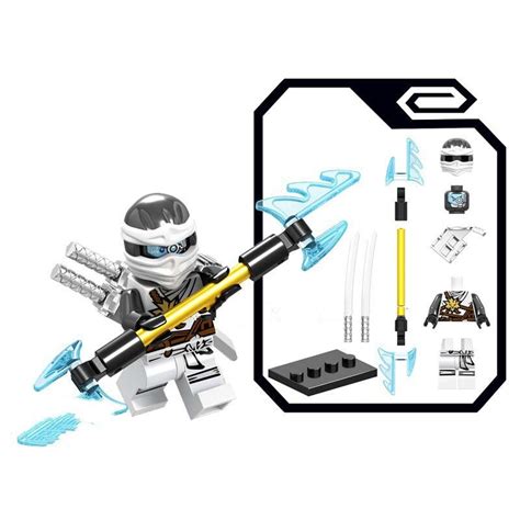 Zane Lego Ninjago Forbidden Spinjitzu Superheroes Minifigure Block Toys