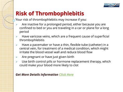 Ppt Thrombophlebitis Symptoms Causes And Treatment Powerpoint