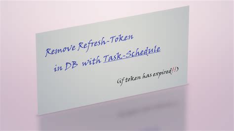 NestJS 보완 Remove refresh token data in DB if token has expired