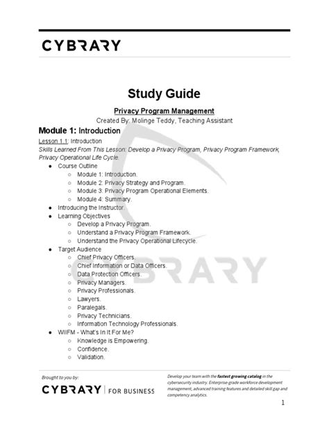 Privacy Program Management 1 Pdf Privacy Security