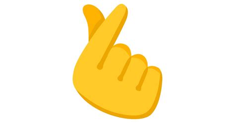 Dibujo De Emoji De Mano Con Dedo Ndice Y Pulgar Cruzado Para Colorear