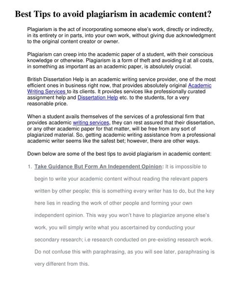 Ppt Best Tips To Avoid Plagiarism In Academic Content Powerpoint Presentation Id 11730363