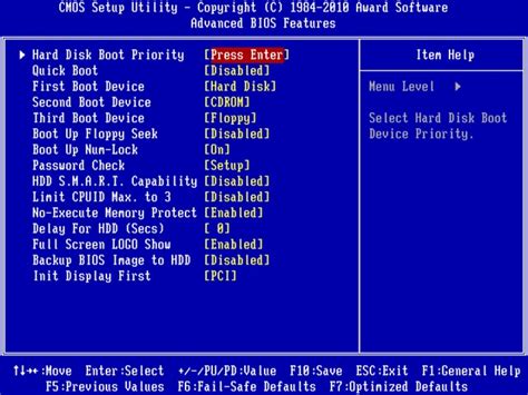 Hard Disk Boot Priority нет флешки