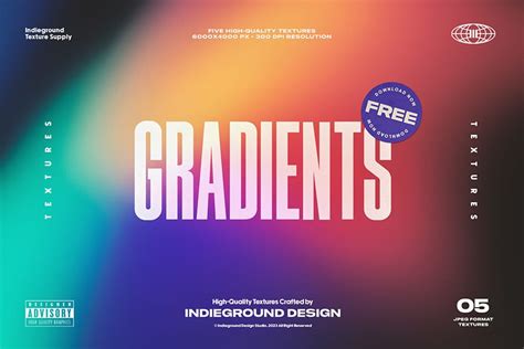 Free Gradient Textures 5 Backgrounds Jpegs Indieground