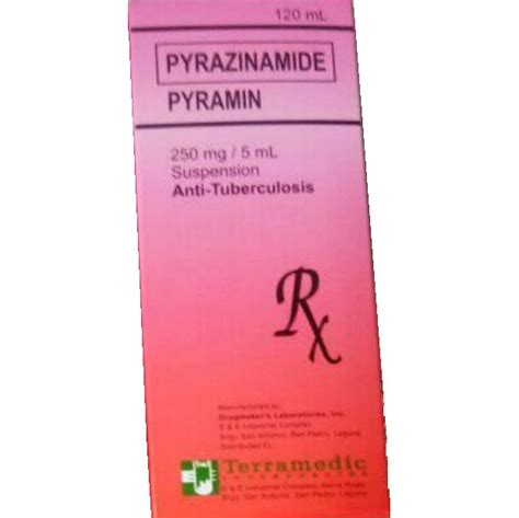 Pyramin Pyrazinamide 250mg 5ml Suspension 120ml Price In The