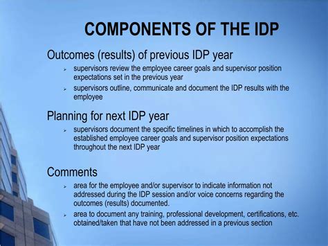 Ppt Individual Development Plan Idp Powerpoint Presentation Free