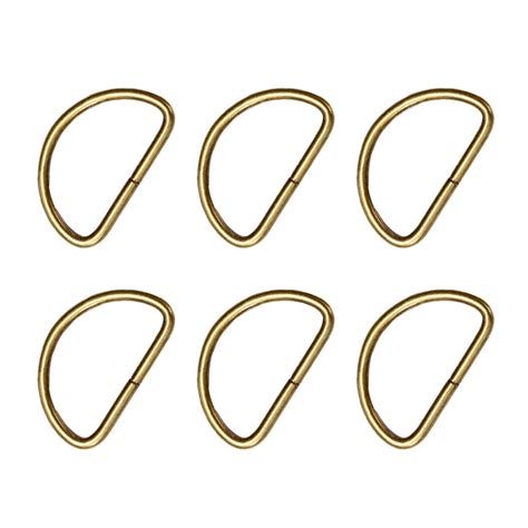 Dalidasy 100pcs Metal D Ring Semi Circular D Ring Bags Ring Shoulder