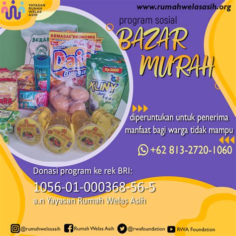 Bazar Sembako Murah Yayasan Rumah Welas Asih