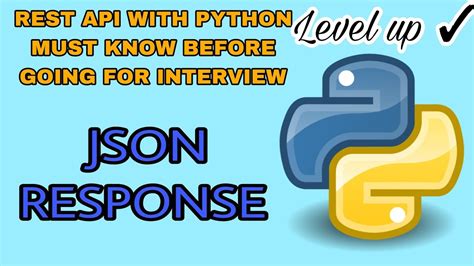 Rest API With Python Interview Question JSON Response Code Link In Desc CodeasByteS