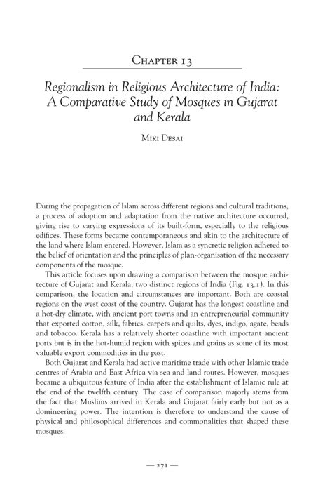 Pdf Chapter 13 Regionalism In Religious Architecture Of India A
