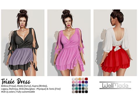 Second Life Marketplace Wellmade Trixie Dress