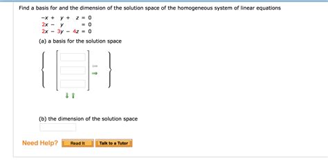 Solved Find A Basis For And The Dimension Of The Solution Chegg