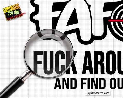 Fafo Fuck Around Find Out Crosshair Svg Ruyatreasures