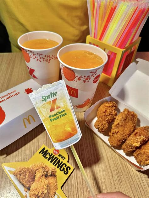 We Social The New Mcdonalds Spicy Mcwing And Peachee