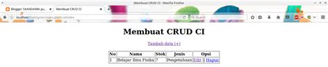 Membuat Crud Didalam Framework Codeigniter Update Data ~ Teknologi
