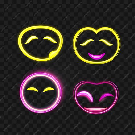 Premium Psd Neon Design Of Winking Face Icon Emoji With Flirtatious