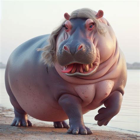 Shelia Expanded Into A Hippo Her Breasts Shrank By G3na1 On Deviantart