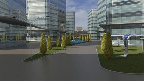 Glass Facade Residential Complex 3d Model Cgtrader