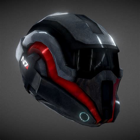Mass Effect N7 Helmet 3d Model 10 Max Png Fbx Free3d