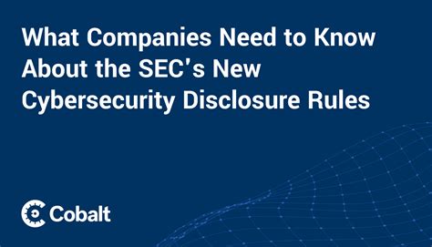 Overview New Cybersecurity Disclosure Rules By Sec