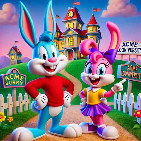 Tiny Toons Buster And Babs Bunny Ai Art By Mnwachukwu16 On Deviantart