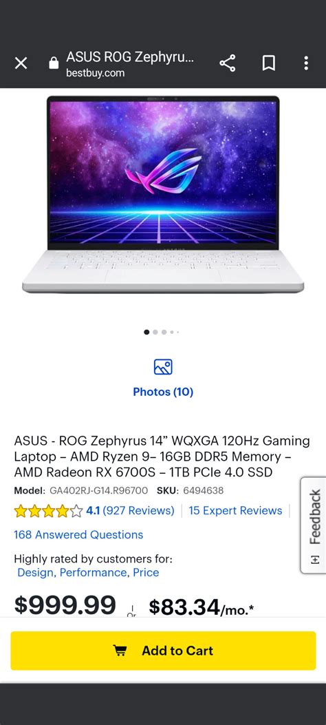 Latest Best Buy Deal Rzephyrusg14