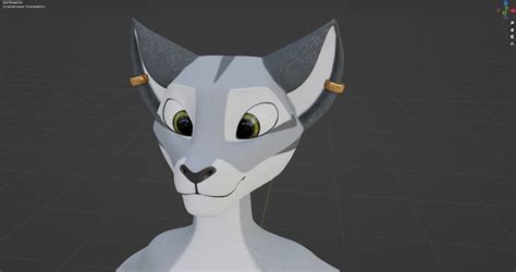 Darla Anthro Cat 3d Model Rigged Cgtrader