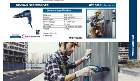 Bosch Gtb 650 Drywall Screwdriver 13 Nm At ₹ 6440piece In Bengaluru