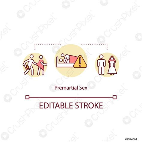 Prematrimonial Concepto De Sexo Icono Vector De Stock Crushpixel