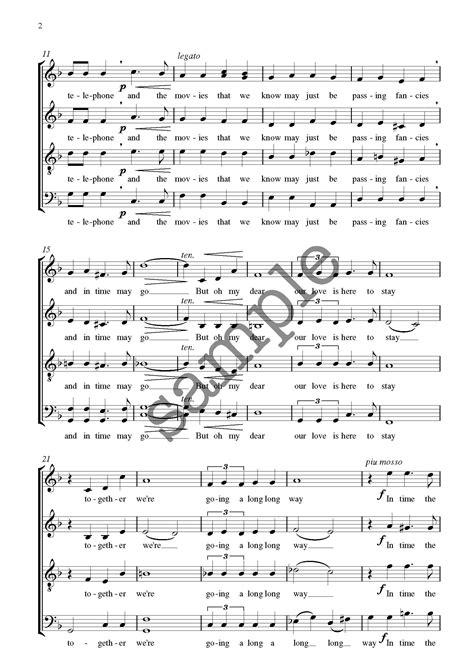Our Love Is Here To Stay SATB Alan Simmons Music Choral Sheet Music For Choirs Schools