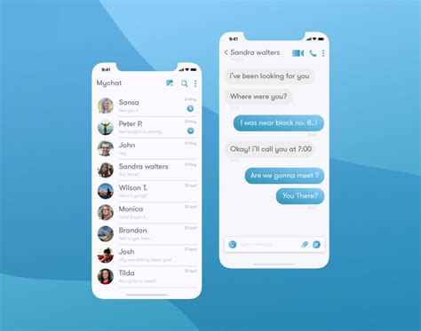 Mobile Chat App Concept Ruidesign