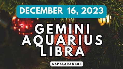 December 16 2023 Air Signs ♊ Gemini ♎ Libra ♒ Aquarius Daily Tarot