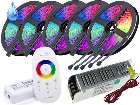 ZESTAW 25M 750LED Taśma RGB BIAŁY Wodoodporny 5050 156307670 ERLI pl
