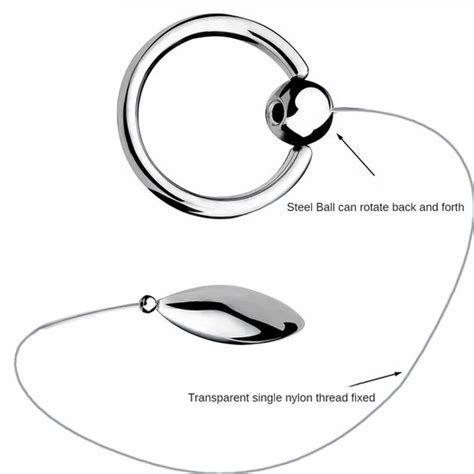 Rvs Penis Plug Met Penis Ring Metaal 2 In 1 Stimulatie Dilator