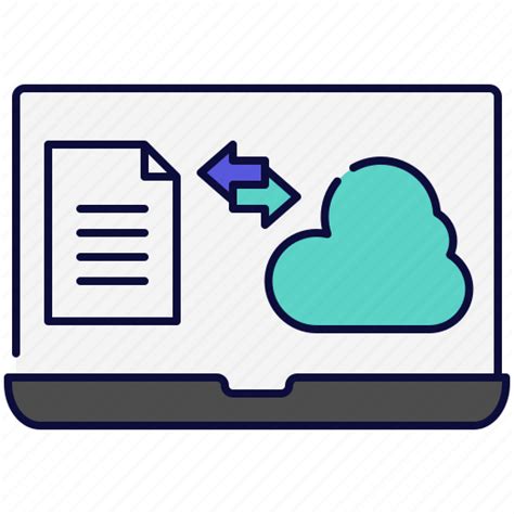 cloud storage ui computing multimedia option data icon download