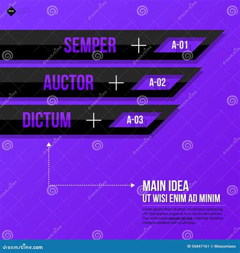 Vector Chart Template With Horizontal Elements Stock Vector Illustration Of Career Place