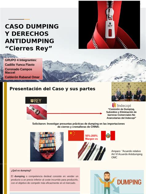 Tarea 3 Caso Dumping Y Derechos Antidumping Grupo 4 Pdf Mercado