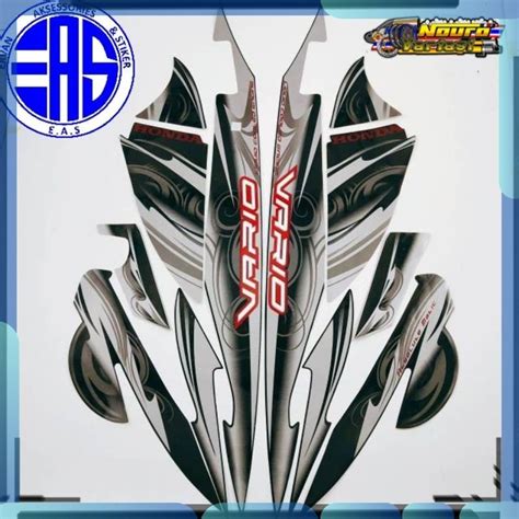Jual Stiker Striping Honda Vario 110 Karbu 2010 2011 Hitam Standar