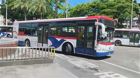 『指南客運』紅26路線 往漁人碼頭 571 U3 金龍低地板公車 捷運淡水站 攝 Youtube