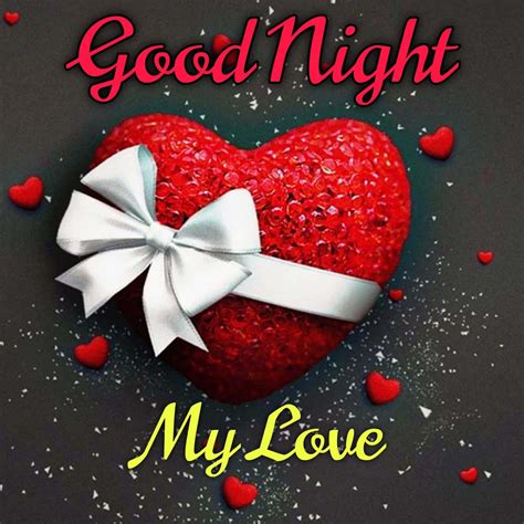 Good Night My Love Heart Image Wallpaper Wallpapersok