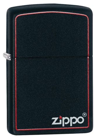 Zippo │ Classic Black and Red Windproof Lighter | Zippo Austria